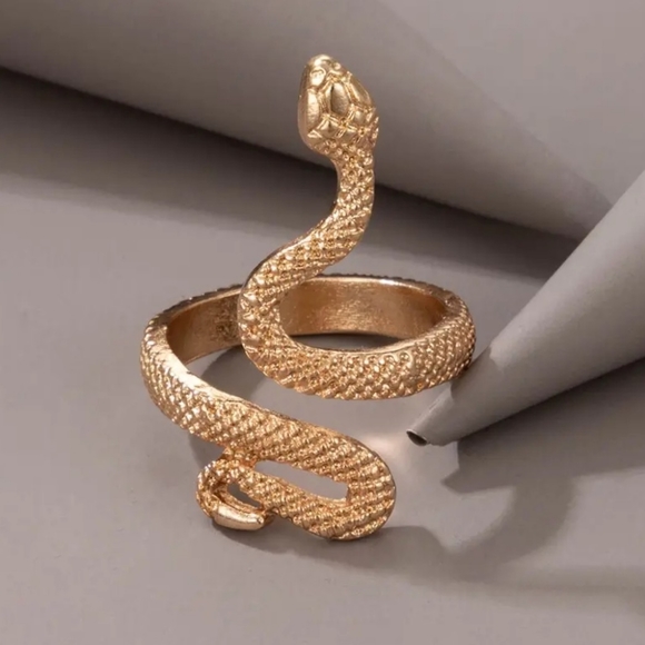 Boutique | Accessories | New Mens Adjustable Gold Snake Ring | Poshmark